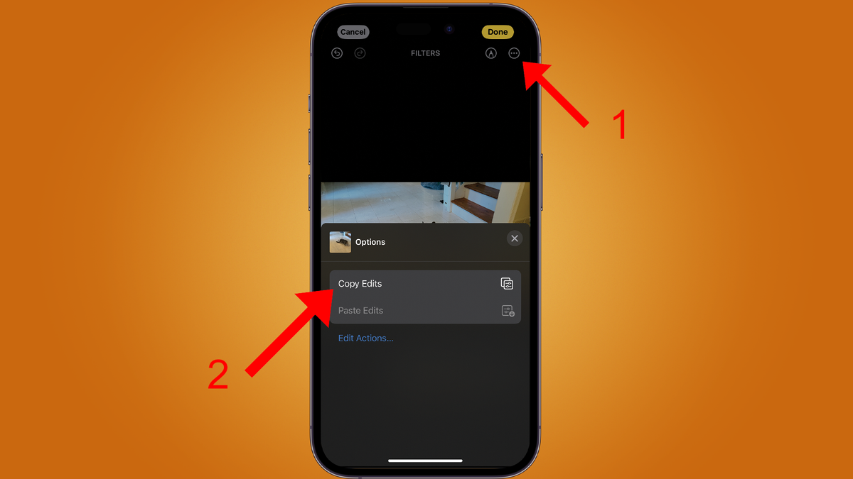 How to copy and paste edits on iPhone | TechRadar