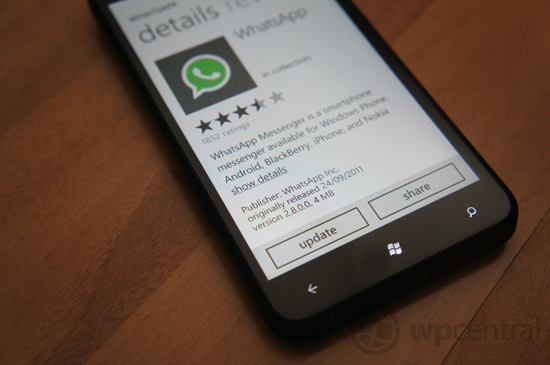 WhatsApp once again available in the Windows Phone Marketplace ...