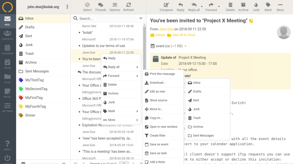 Kolab Now secure email review | TechRadar
