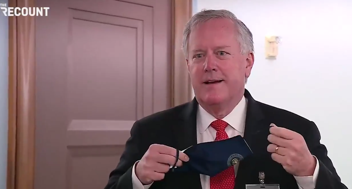 Mark Meadows walks away after reporters ask him to answer questions ...