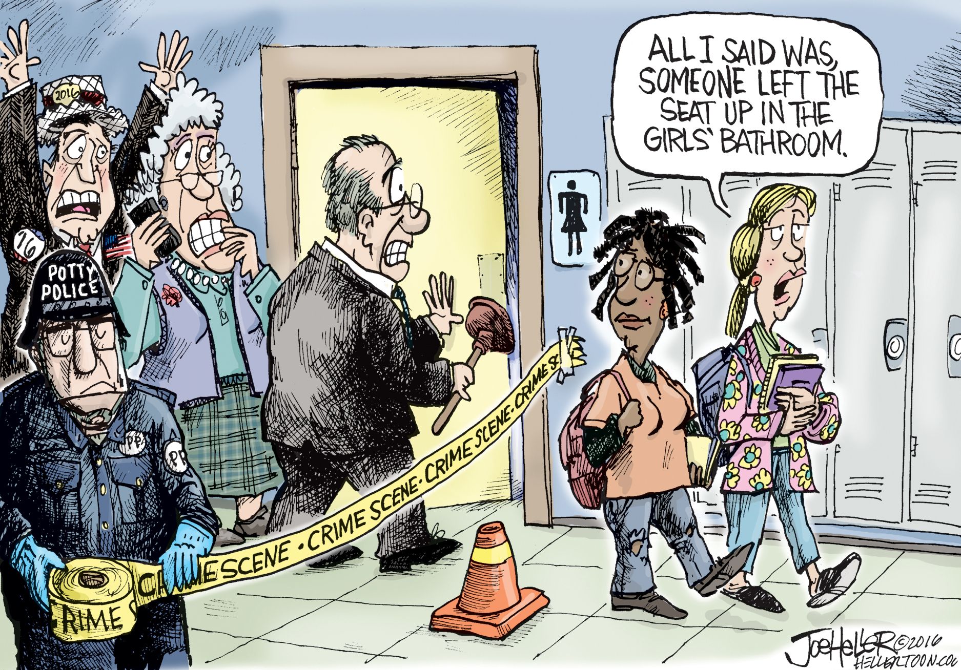 Editorial Cartoon U.S. Trans Bathrooms | The Week