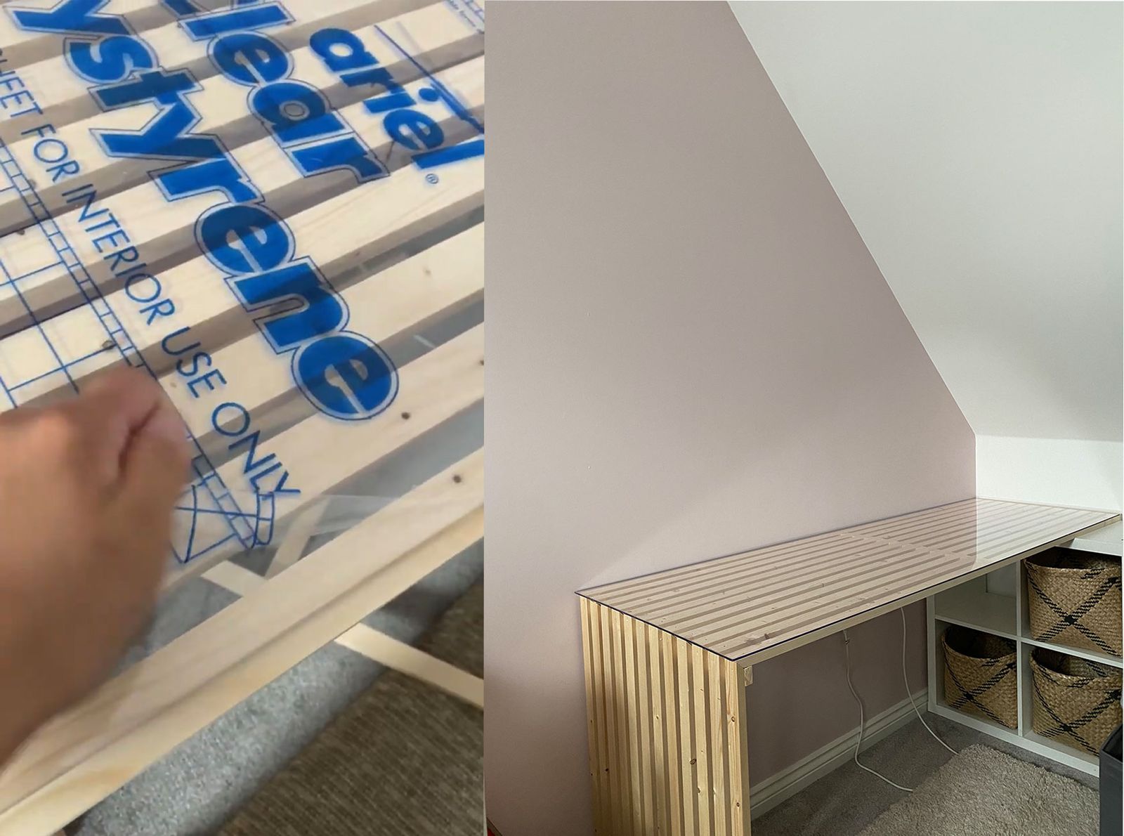 How to build a desk – 5 easy steps to DIY a slatted design | Real Homes