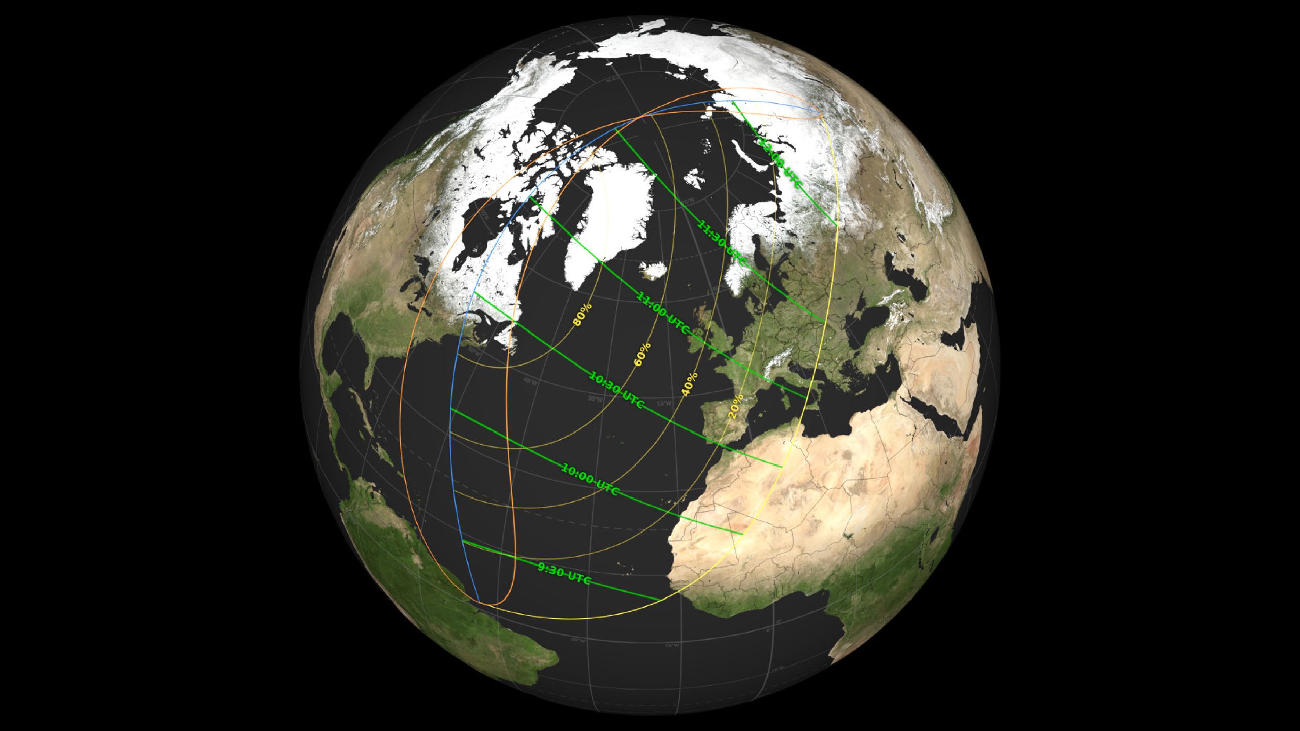 Eclipse map: What will tomorrow's solar eclipse look like from your ...