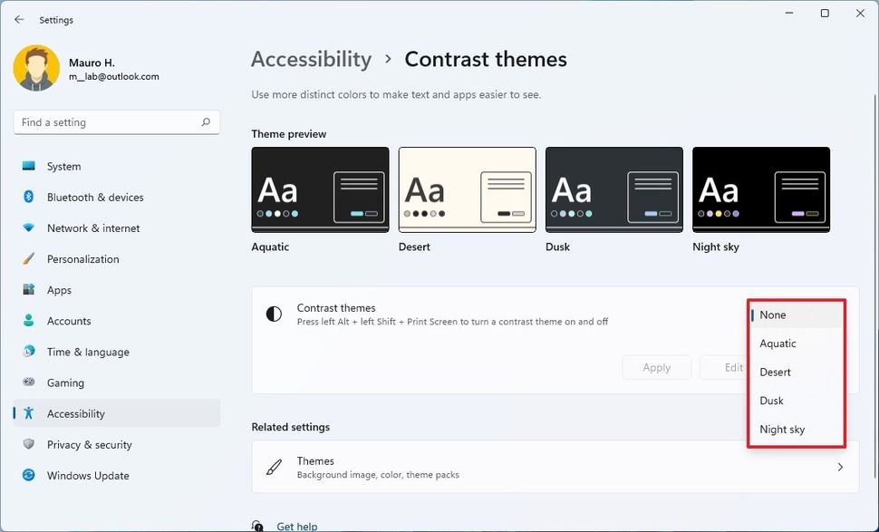 How to enable high-contrast themes on Windows 11 | Windows Central