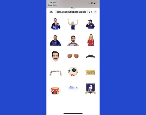 Apple has released a 'Ted Lasso' sticker pack for the iMessage and ...