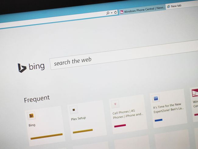 Internet Explorer on the desktop now shows Bing search bar on new tab ...