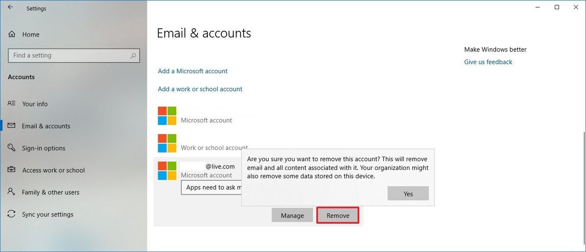 How to manage email and account settings on Windows 10 | Windows Central
