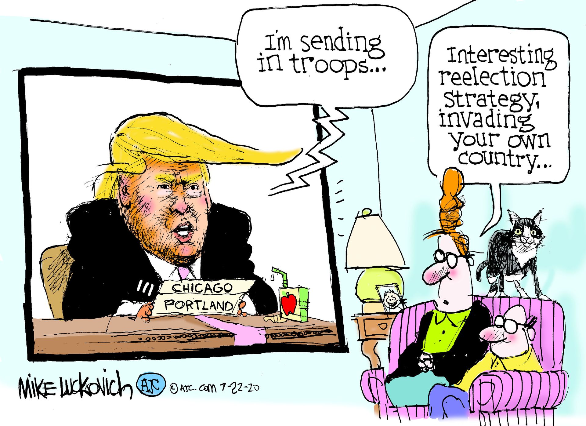 5 scathing cartoons about Trump's use of federal force | The Week