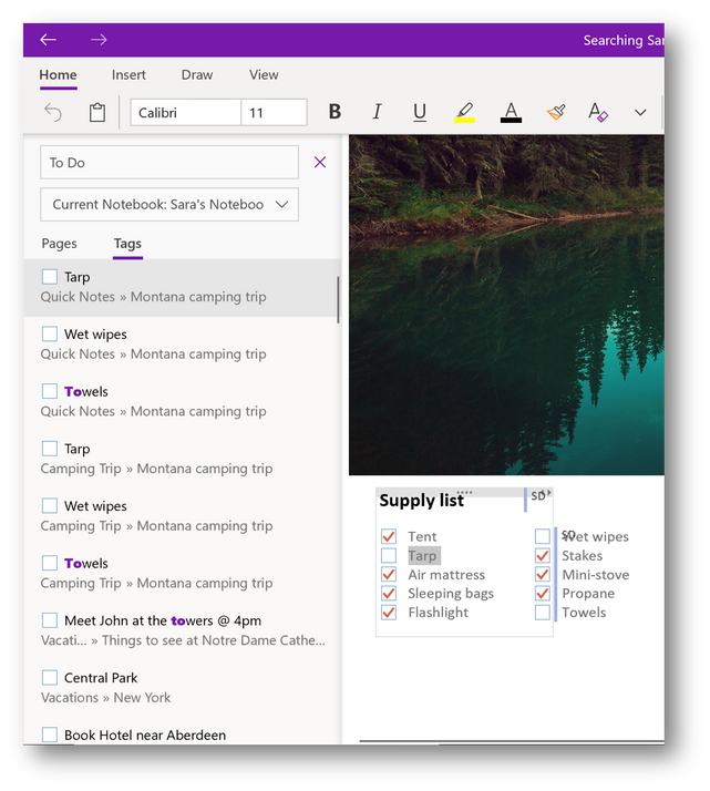 OneNote picking up cloud attachments, tag search, and more this month ...