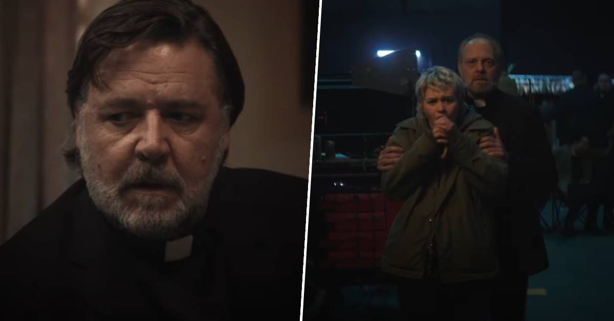Russell Crowe is a pretend priest plagued by very real demons in the ...