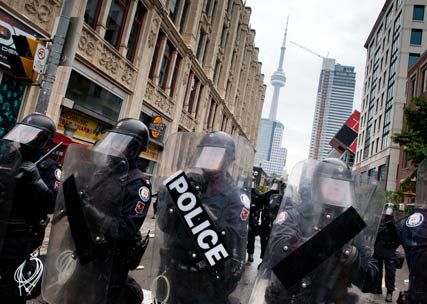 Riots disrupt peaceful protests in Toronto | Marie Claire UK