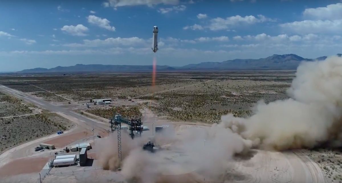 Watch Blue Origins New Shepard Capsule Soar To Space On Latest Test