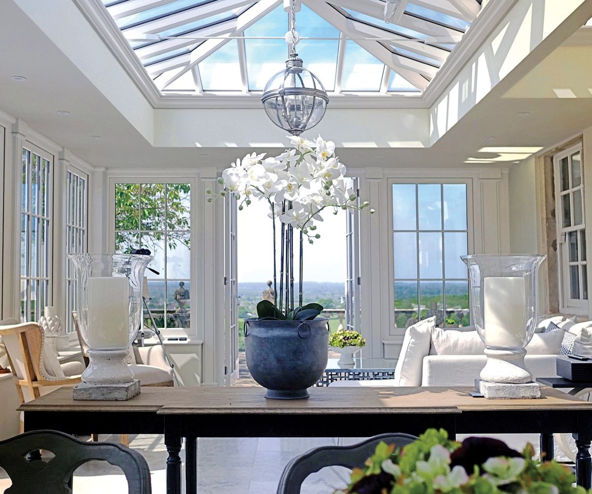 17 conservatory lighting ideas that balance light and shade | Homebuilding