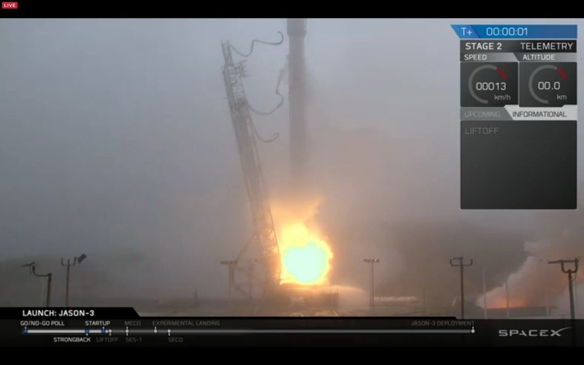 SpaceX Photos: Jason-3 Satellite Launch and Falcon 9 Rocket Landing ...
