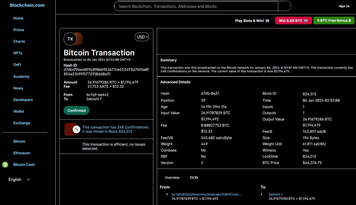 $1.2 million mysteriously deposited in missing Bitcoin founder's ...