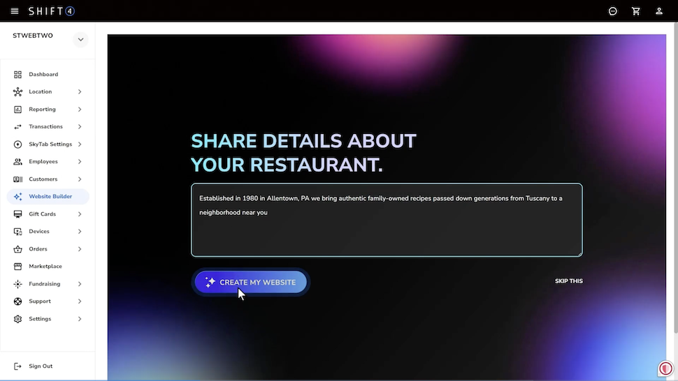 📰 Shift4 Unveils AI-Powered SkyTab Website Builder for Restaurants 🍔🥗 ...