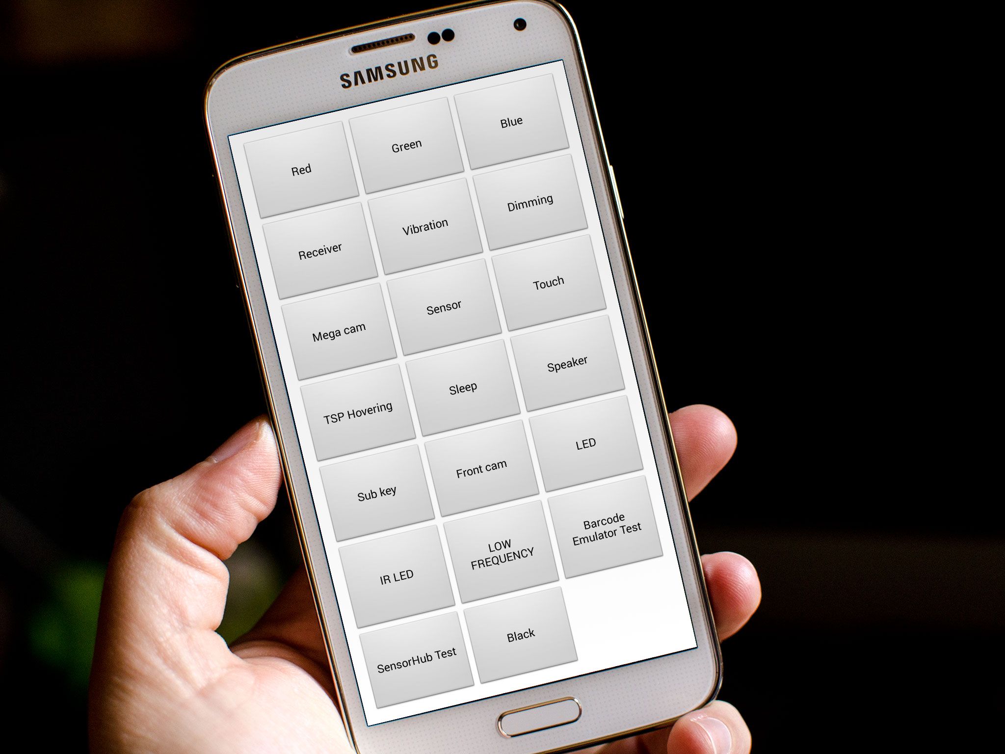 How to access and use the hidden Service Menu on the Galaxy S5 ...