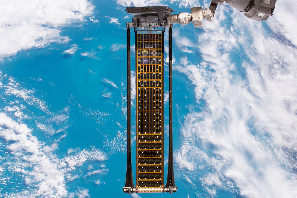 Farewell, ROSA! Space Station Lets Go of Roll-Out Solar Array After ...