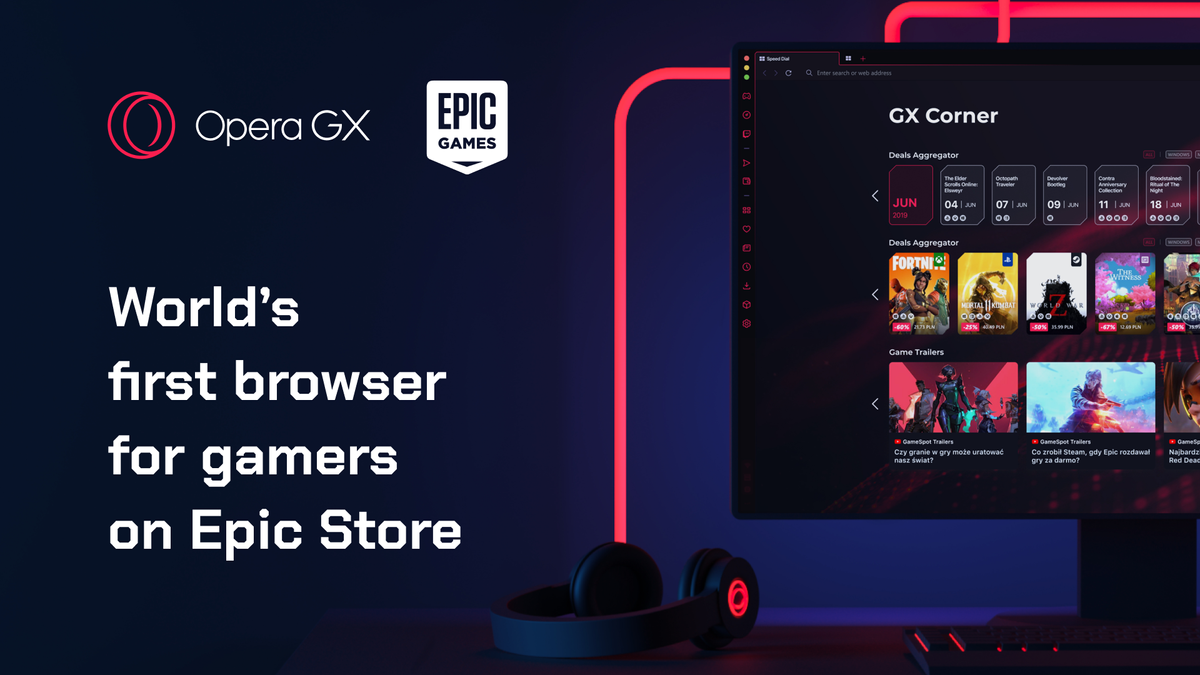 Opera's gaming browser is available to download on the Epic Games Store ...