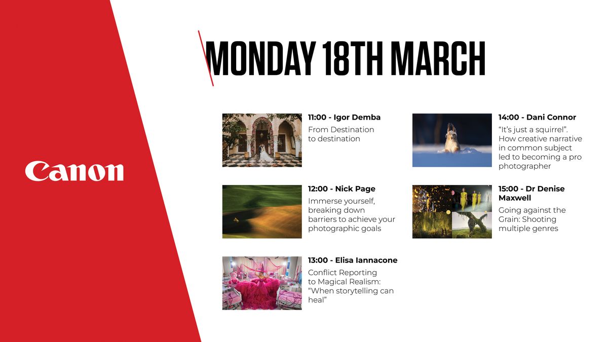 Canon's pro photographer speaker schedule at The Photography & Video ...