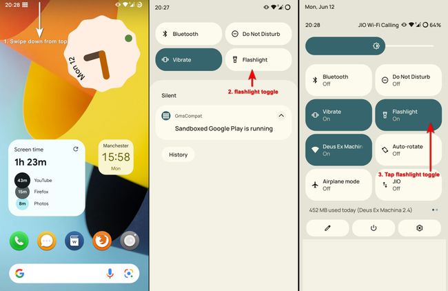 How to enable the flashlight on your Android phone in 2025 | Android ...