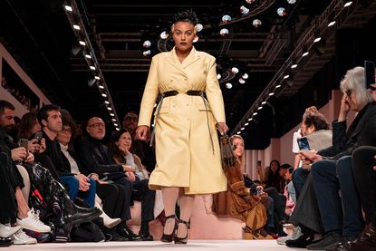 Excellent casting and the best coat ever at Fendi Autumn/Winter 20 ...