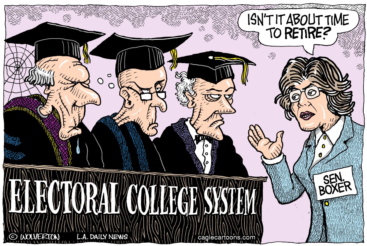 Political cartoon U.S. California electoral college | The Week