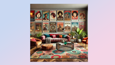 I used DALL-E in ChatGPT to create 7 images of stylish living rooms ...