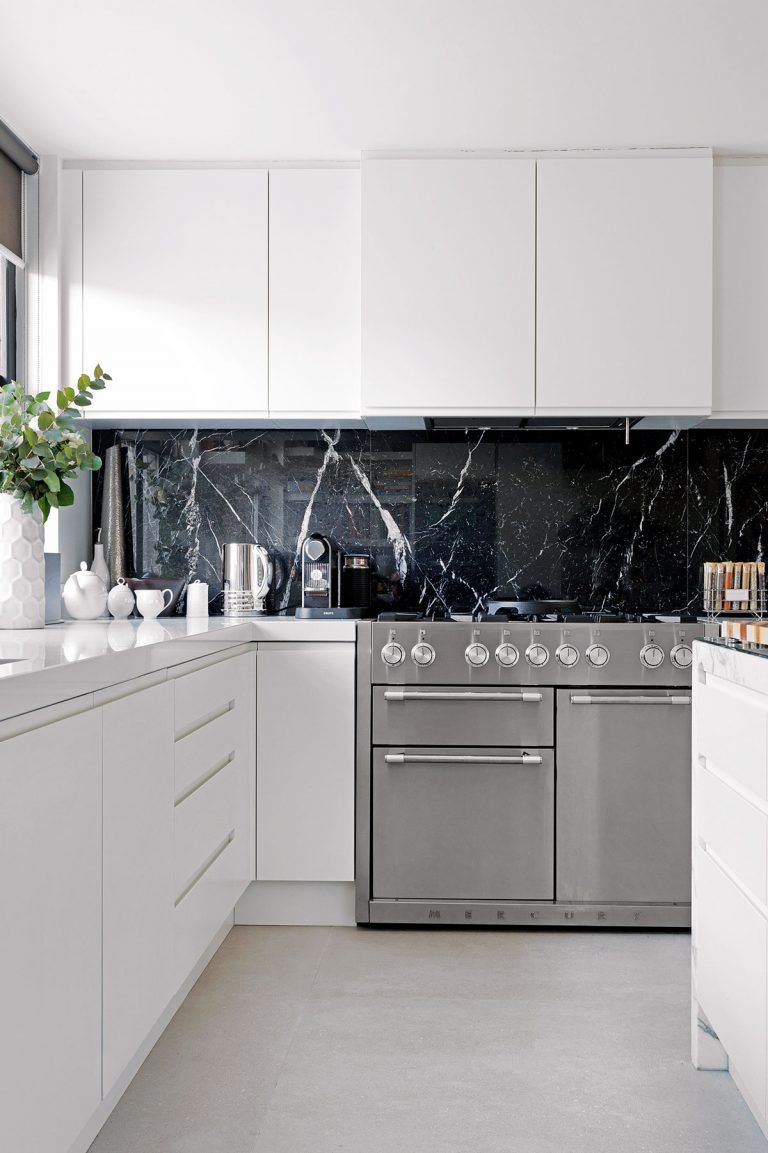 Luxe kitchen looks with marble