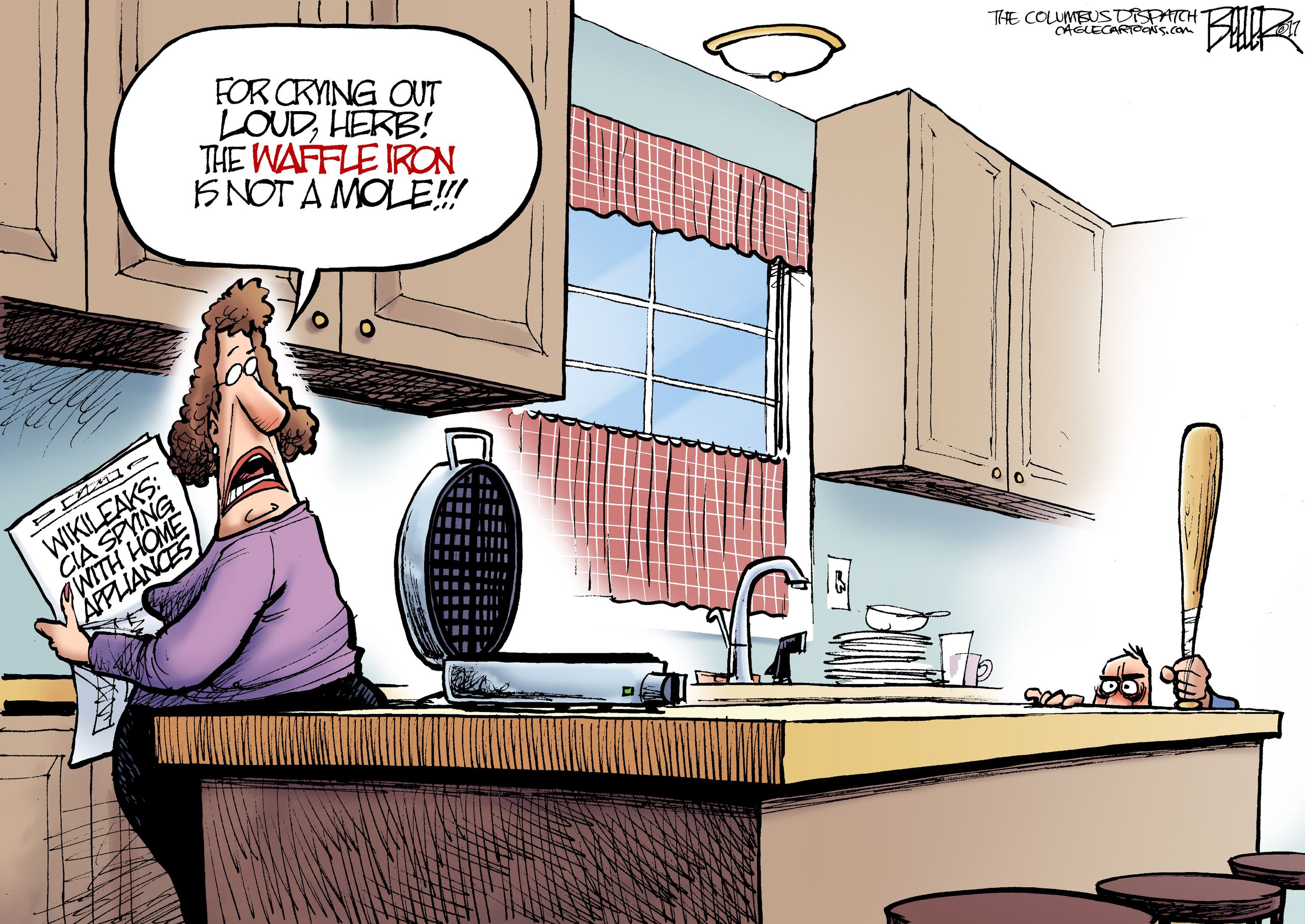 Political Cartoon U.S. Wikileaks CIA smartphone intelligence spy | The Week