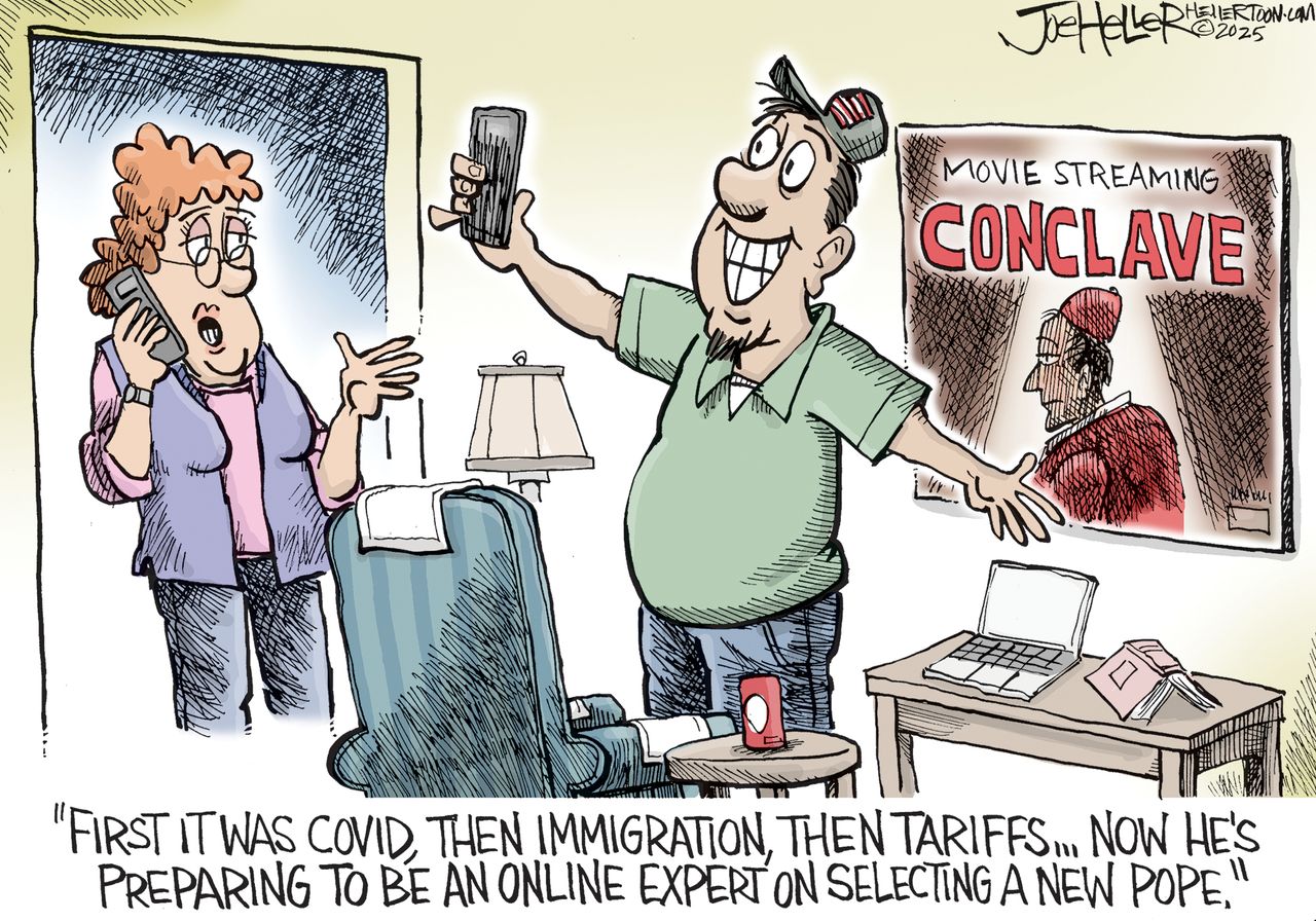 5 holier-than-thou cartoons about the Pope's passing | The Week