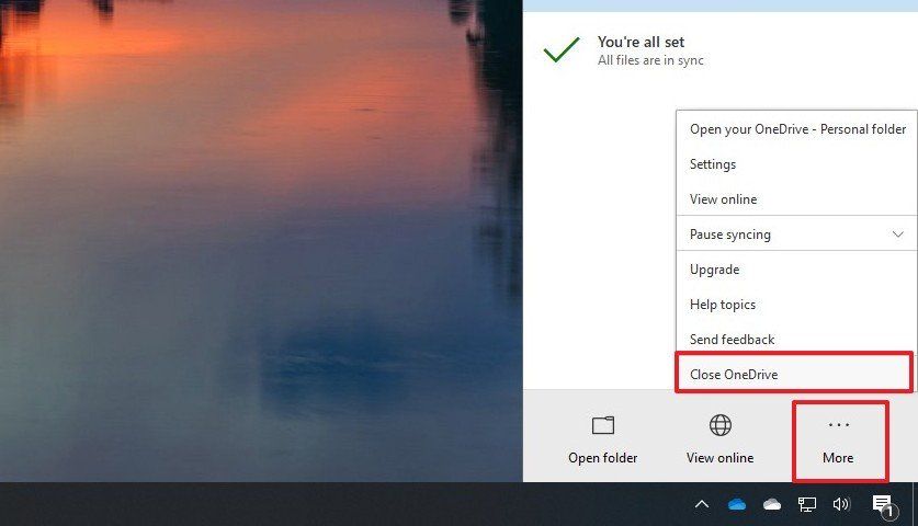 How to quickly pause and resume OneDrive file syncing on Windows 10 ...