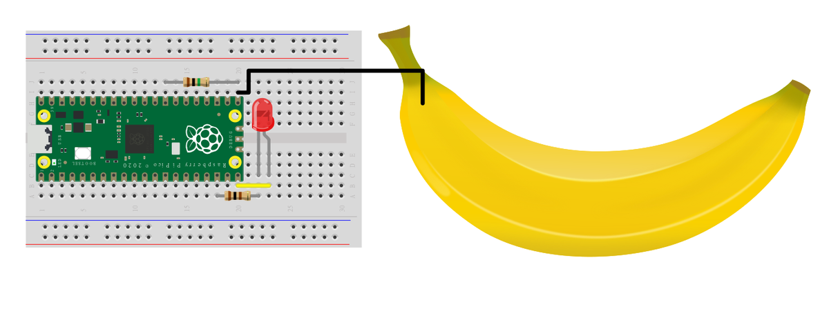 How To Use A Banana As Touch Input For Raspberry Pi Pico Toms Hardware