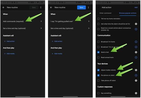 How to create an 'I'm getting pulled over' shortcut on Android using ...