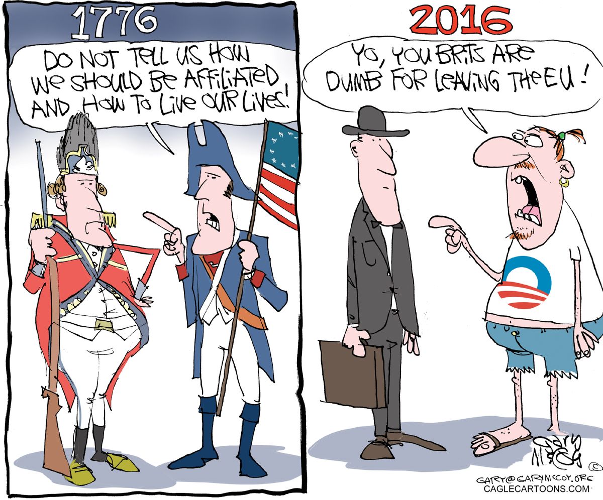 Political cartoon World Brexit and Americans | The Week