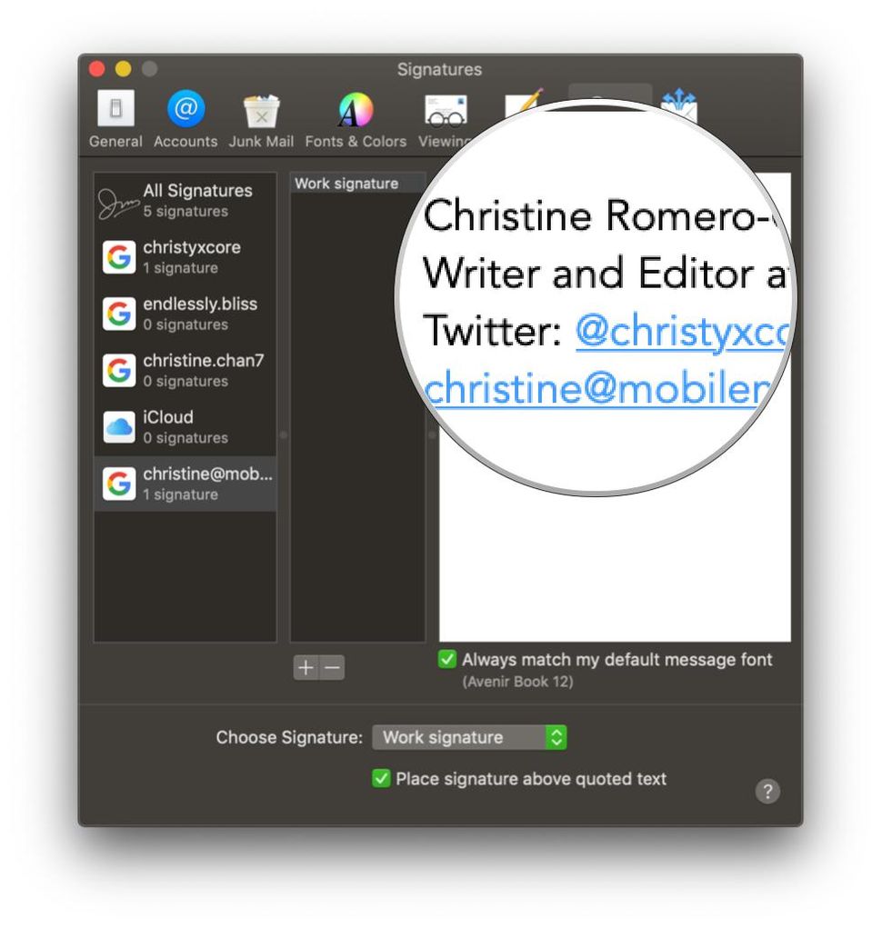 How to set up custom email signatures in the Mail app on Mac | iMore