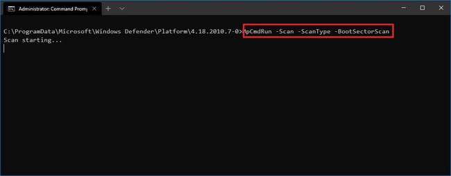 How to use Microsoft Defender Antivirus with Command Prompt on Windows ...