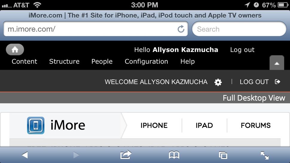 How to browse full screen on the iPhone using Safari | iMore