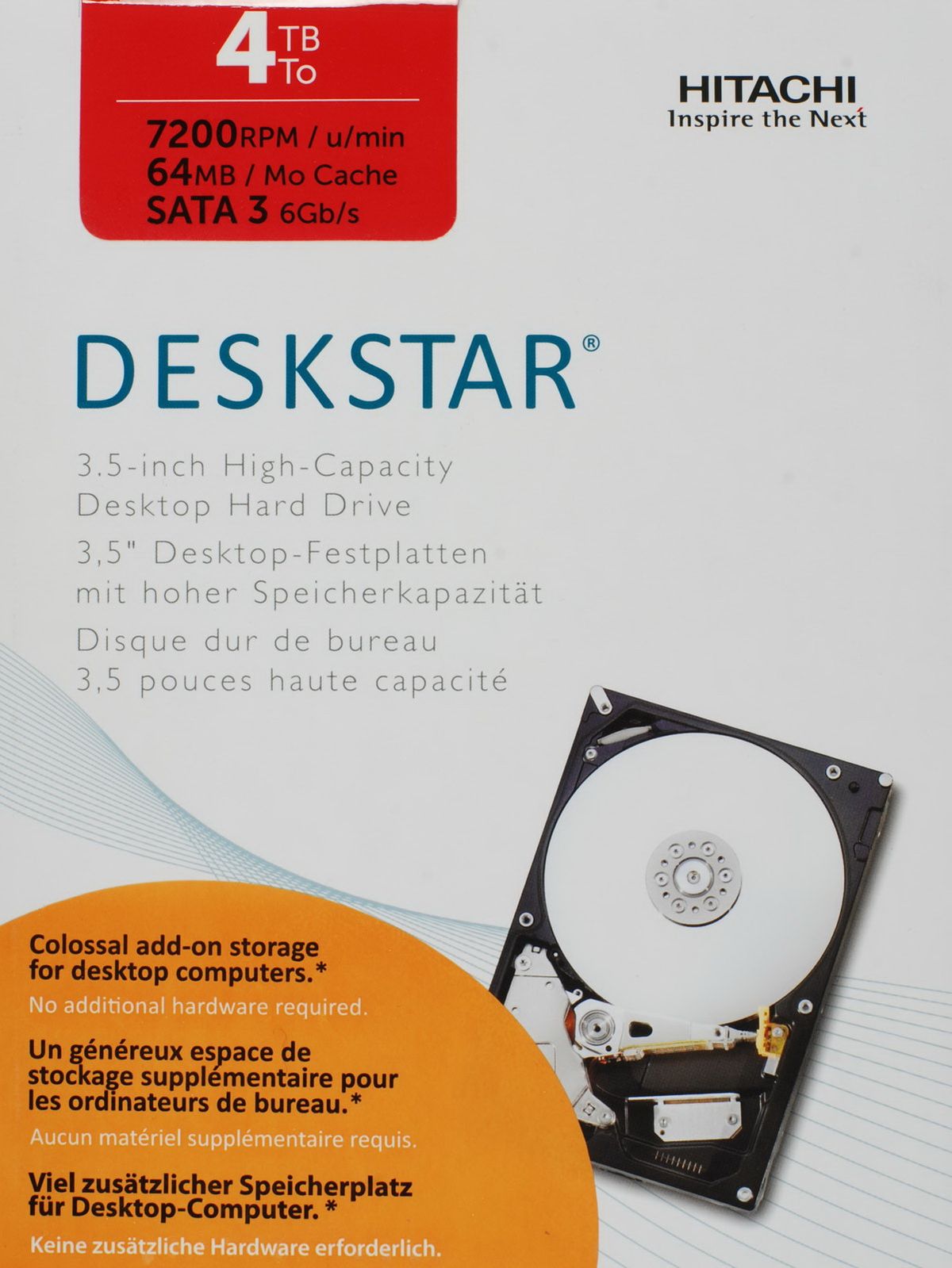 Hitachi Deskstar 7K4000 (HDS724040ALE640) - Hitachi's 4 TB Hard Drives ...