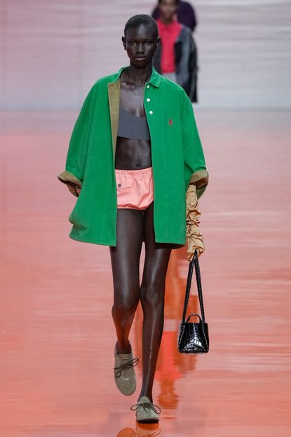 The Green Jacket Color Trend Fashion People Are Wearing This Fall | Who ...