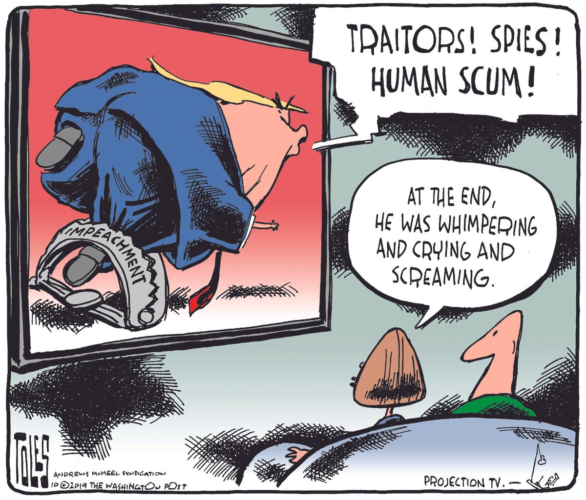 Political Cartoon U.S. Impeachment Traitors Baghdadi | The Week