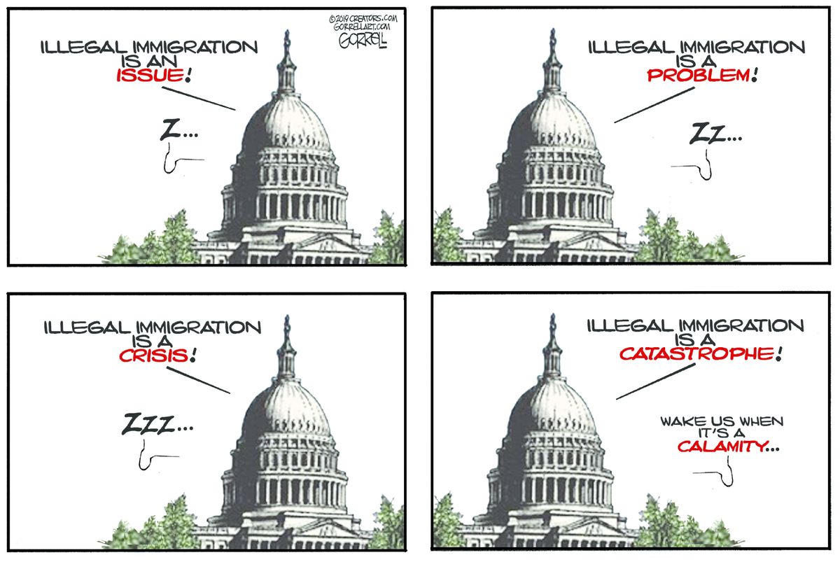 Political cartoon U.S. congress immigration | The Week
