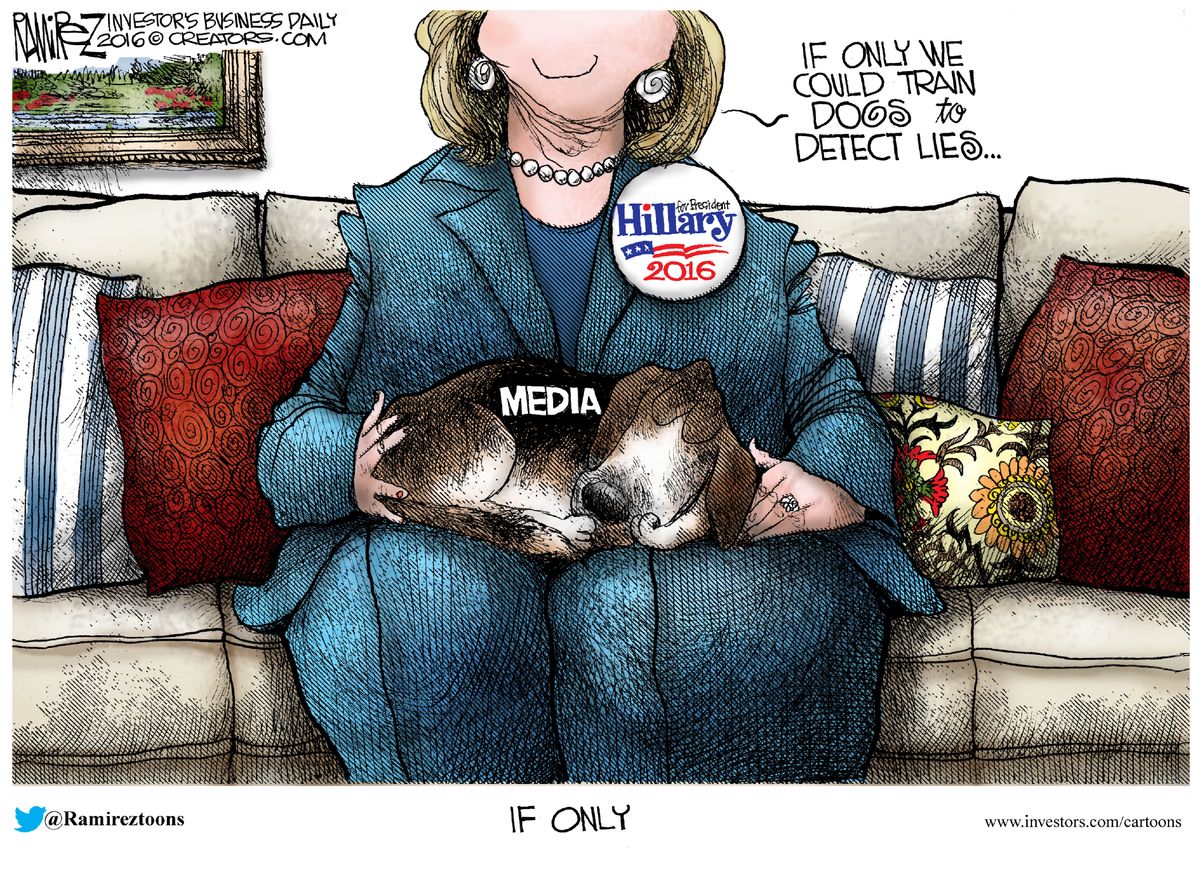 Political Cartoon U.S. Hillary Media | The Week