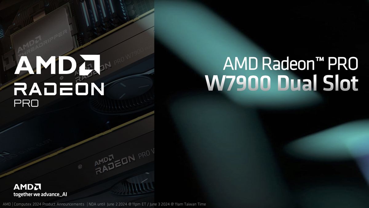 AMD debuts Radeon Pro GPU for AI workloads — Radeon Pro W7900 Dual Slot ...