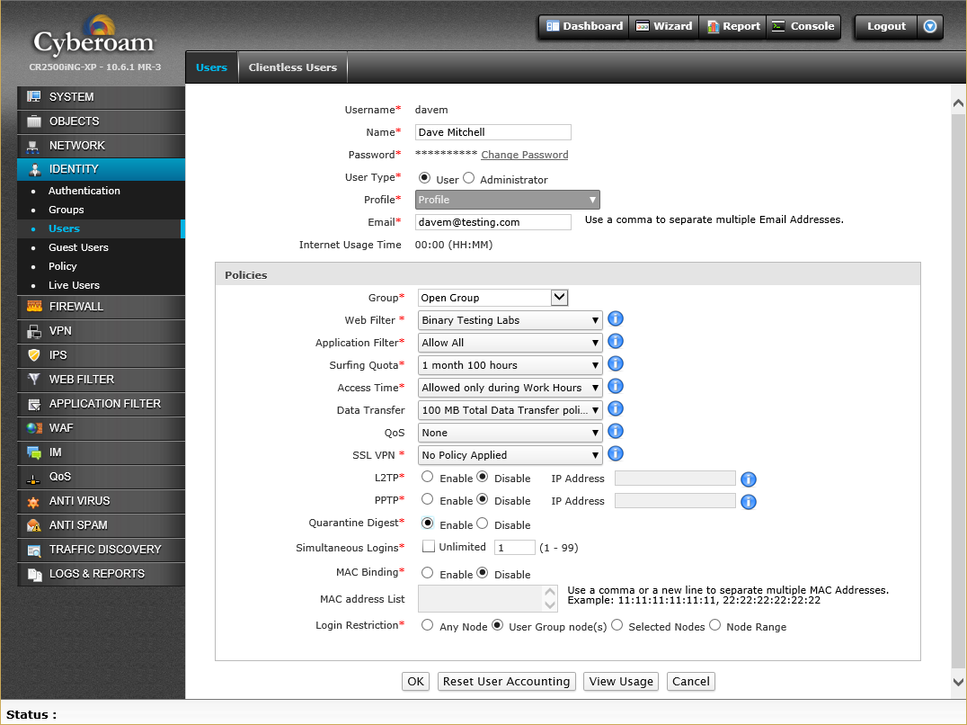 Cyberoam CR2500iNG-XP firewall review | ITPro
