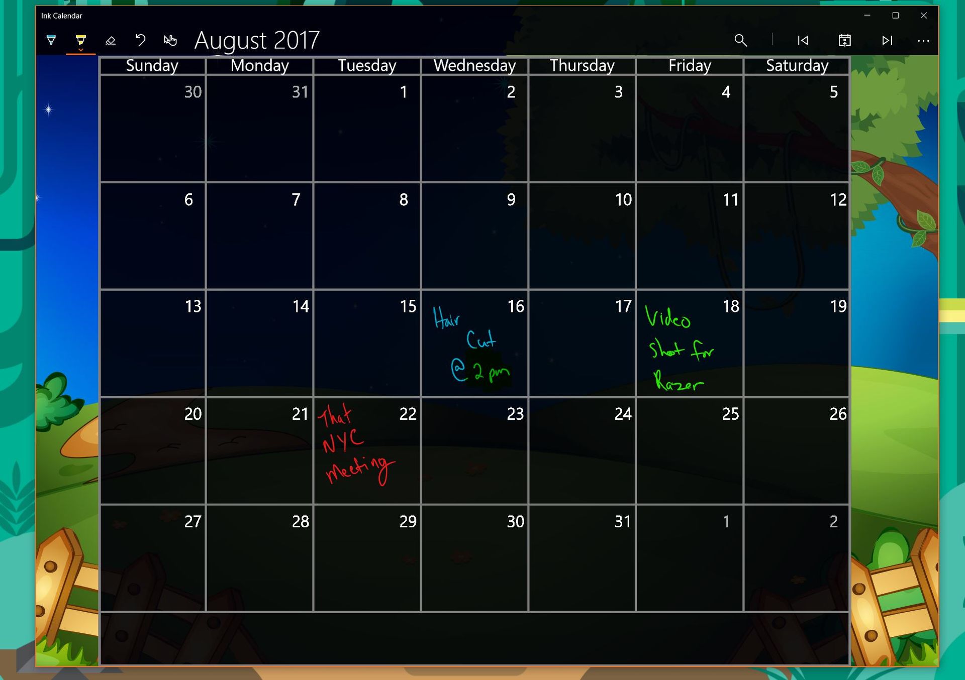 Ink Calendar lets you scribble your next appointment right on your ...
