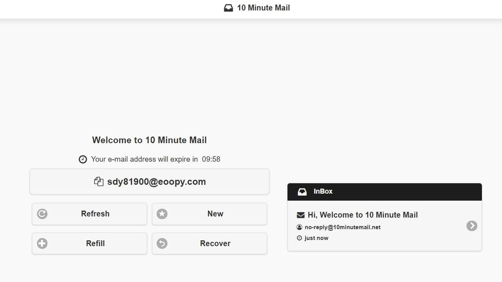 10 Minute Mail temporary email review | TechRadar