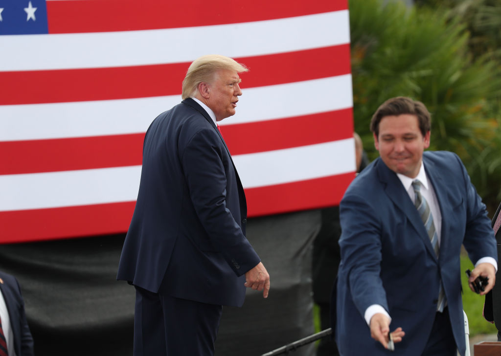 Ron DeSantis blames 'the media' for Trump feud frenzy. Trump's team ...