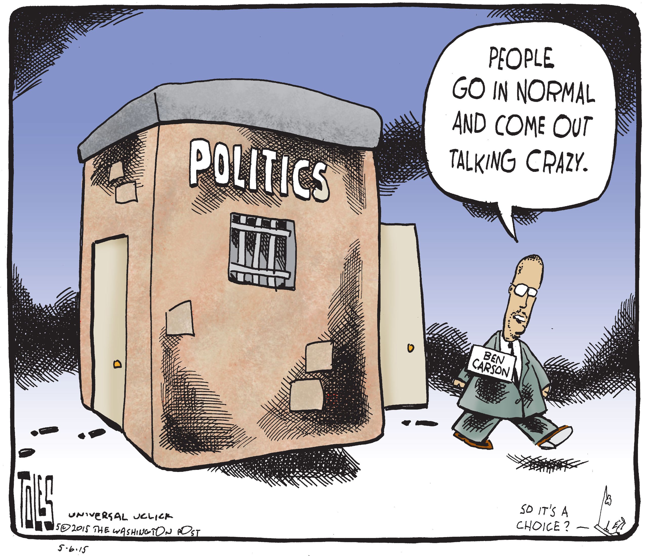 Political cartoon U.S. Ben Carson 2016 | The Week