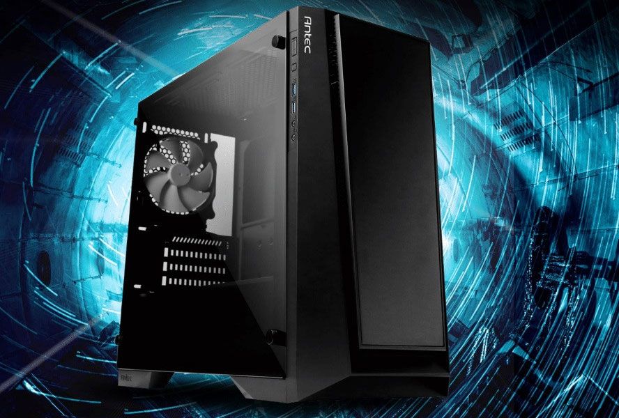 This compact case from Antec has a built-in logo projector | PC Gamer